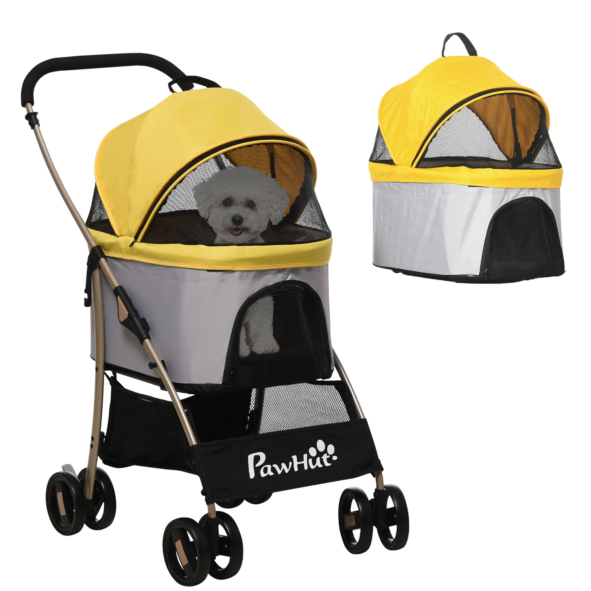 Click here for Pawhut 4 Wheels Pet Stroller  3 In 1 Dog Cat Trave... prices