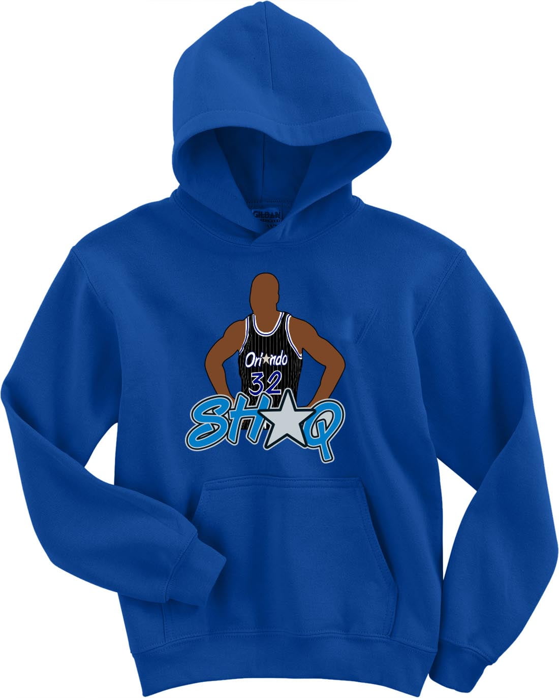 Magic Shaq Logo Shaquille Shaquille O'Neal Shaq Hooded Sweatshirt ...