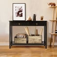 Costway Modern Console Table with Storage Shelf, Drawer, and Entryway ...