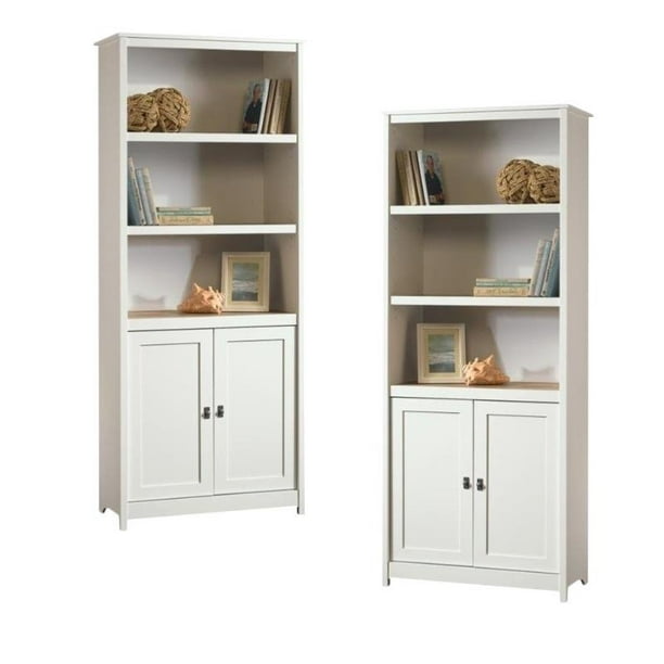 (Set of 2) Cottage Style 3 Shelf Bookcase in Soft White - Walmart.ca