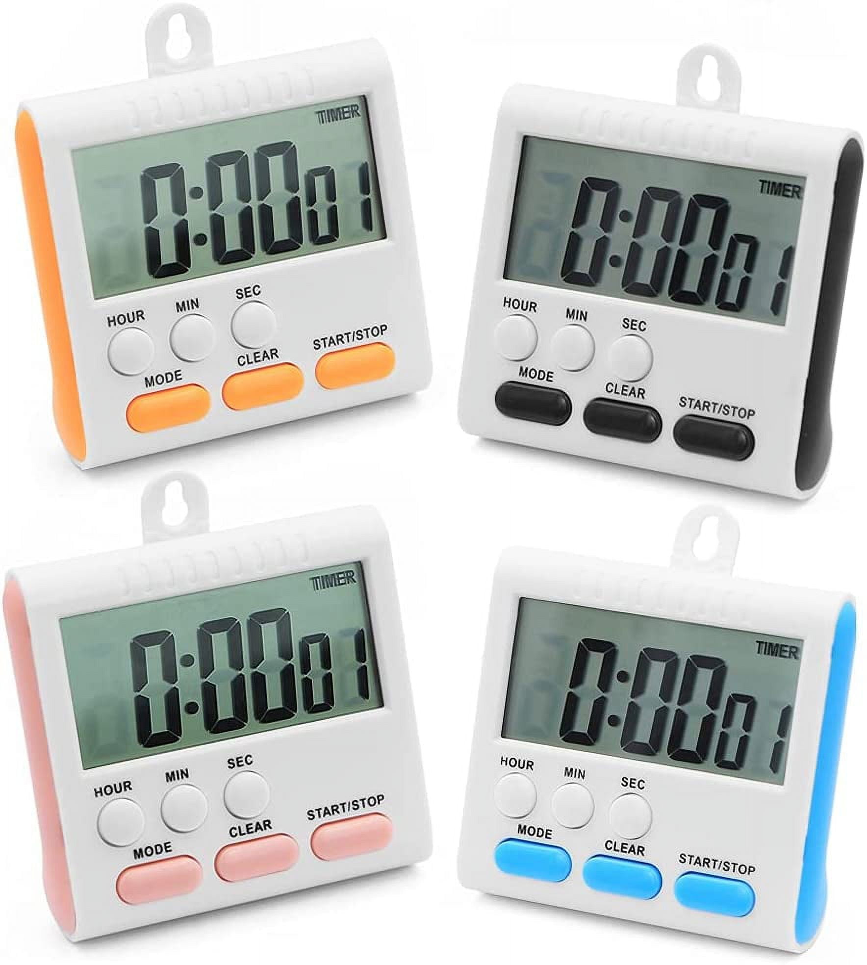 Temporizador de Cocina 24 Horas, Temporizador para Niños de 4 Piezas ...