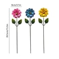 Garden Iron Flower Stake Decoration Weatherproof Wrought Iron with ...