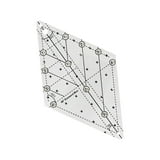 60 Degree Diamond Quilting Template Patchwork Ruler Durable for DIY ...