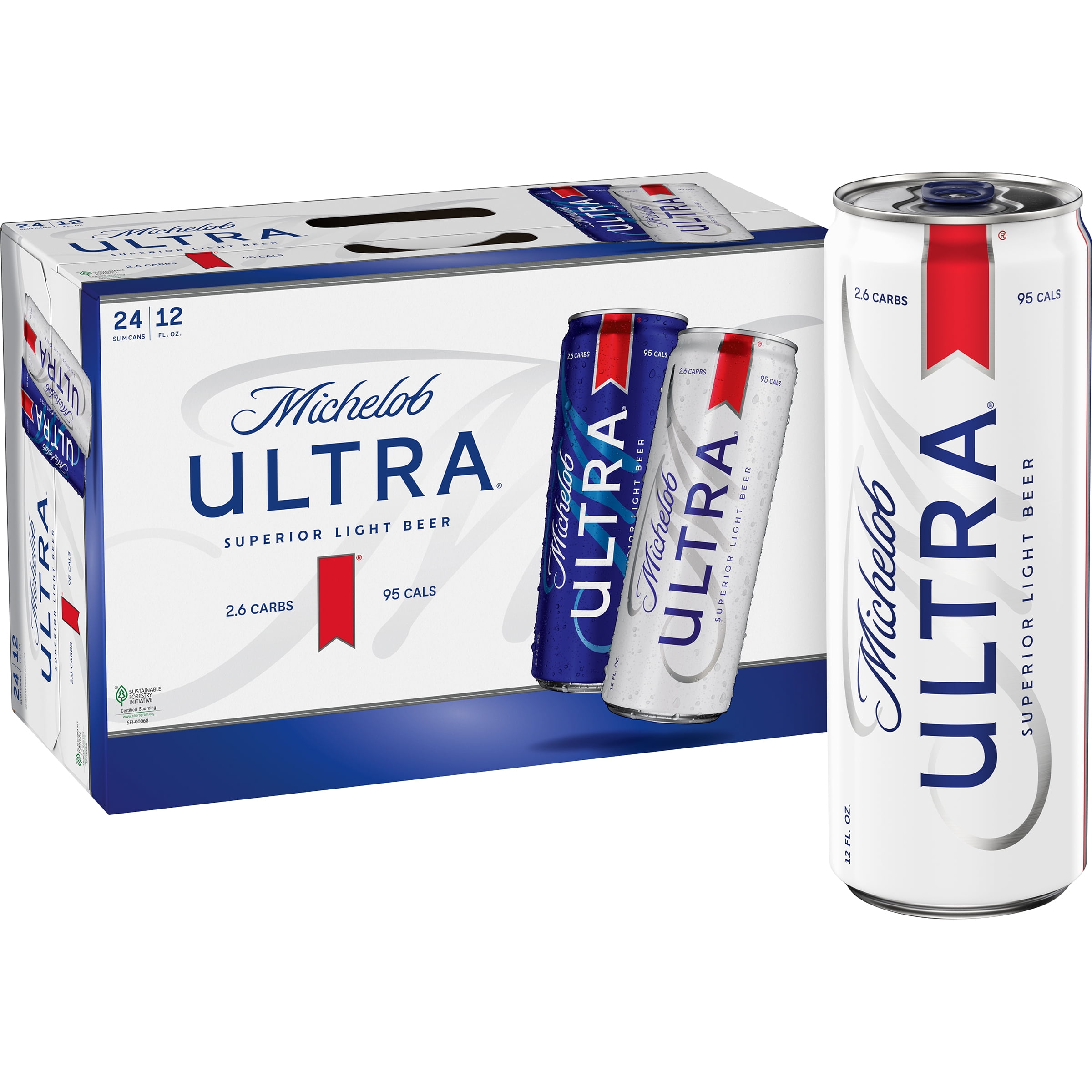 Michelob Ultra Light Beer 24 Pack Beer 12 Fl Oz Cans 4 2 Abv