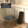 2 ft. Short Bamboo Wave Screen in Dark Mocha Freestanding Desktop ...