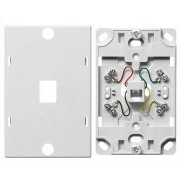 ELECTCHN Two Way Telephone Splitters RJ11 Male to Dual Female Cable ...