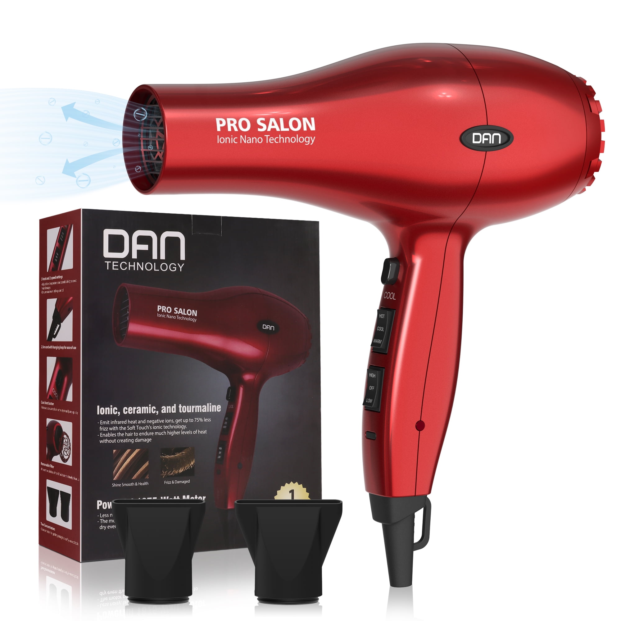 DAN Professional Hair Dryer - 1875W, Negative Ion, 3 Philippines | Ubuy