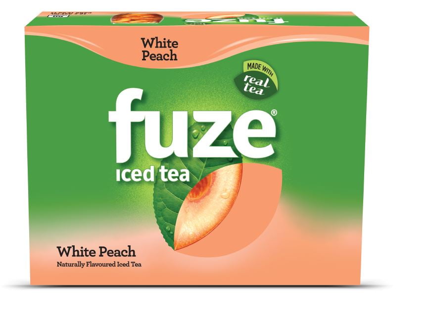 Fuze Iced Tea White Peach Cans, 341 mL, 12 Pack, FUZE WHITE PEACH ...