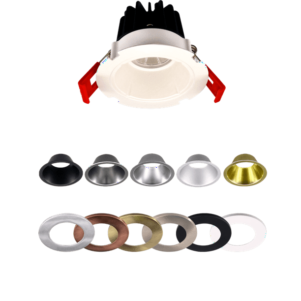 5 Pack 2" LED Recessed Canless Downlight - 5CCT Adjustable Color Temp ...