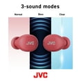 JVC Gumy Mini Wireless Earbuds, Compact, 23hr Battery, Neodymium Driver, IPX4 - HAA6TR (Red ...