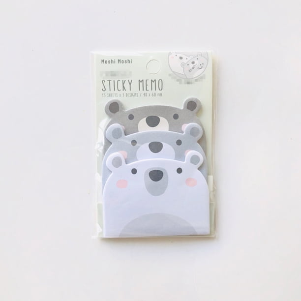 15-Page Animal-Shaped Sticky Note Book - Get Creative with Cute Cartoon ...