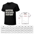 Blessed Men's Casual Graphic Tee Short Sleeve Shirt Black Medium ...