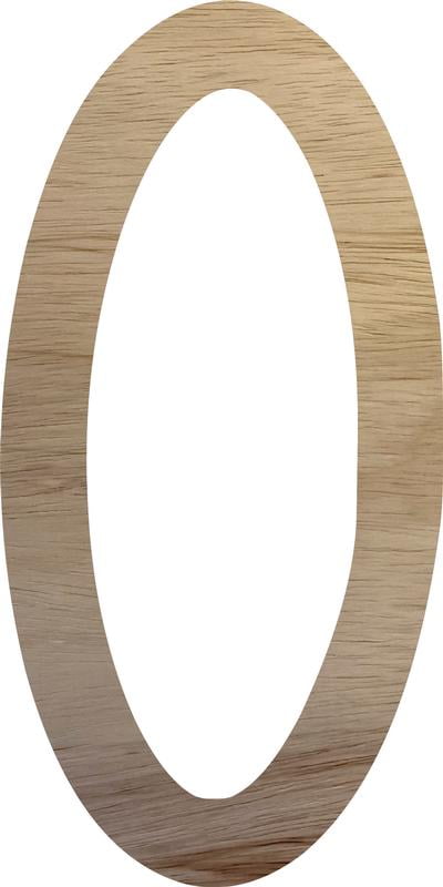 Wooden Alphabet Letter O, Unfinished Wood 10'' Cursive Letter ...