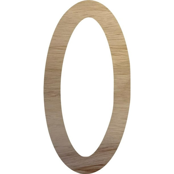 Wooden Craft Letter O, Blank Wood Letter 6'' Tall, Small Alphabet Home ...