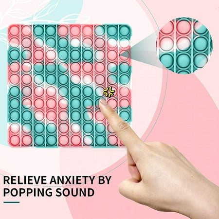 100 63 Bubbles Push Popping Bubble Sensory Fidget Toys,7.9inch Jumbo ...