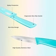 Paring Knife Set of 4, Paring Knives With Cover, 4 inch Small Fruit ...