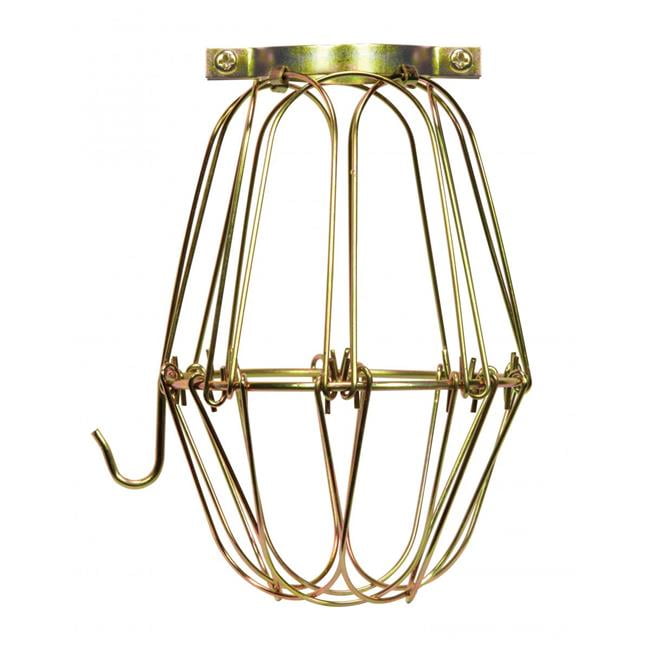 Satco 90-1310 5.75 in. Height Light Bulb Cage, Brass - Walmart.com