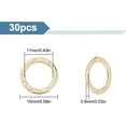 30Pcs 304 Stainless Steel Linking Rings Textured Round Ring Golden 15x0 ...