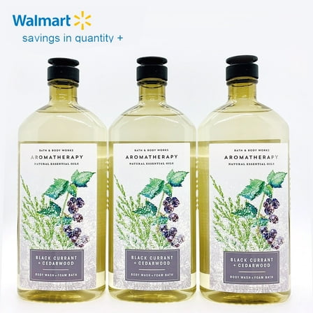 Bath & Body Works Aromatherapy Black Currant + Cedarwood Body Wash ...