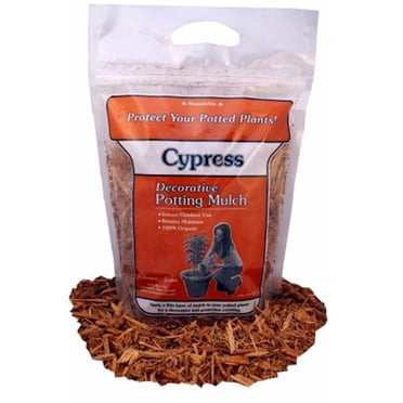 NoFloat Cypress Blend Mulch, Brown Mulch, 2 Cubic Foot - Walmart.com