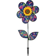 In the Breeze 2721 — Mylar Rainbow Flower Pinwheel with Leaves ...