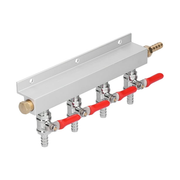 C Distributor,4 Way CO2 Gas C Distribution Manifold Gas Splitter User ...