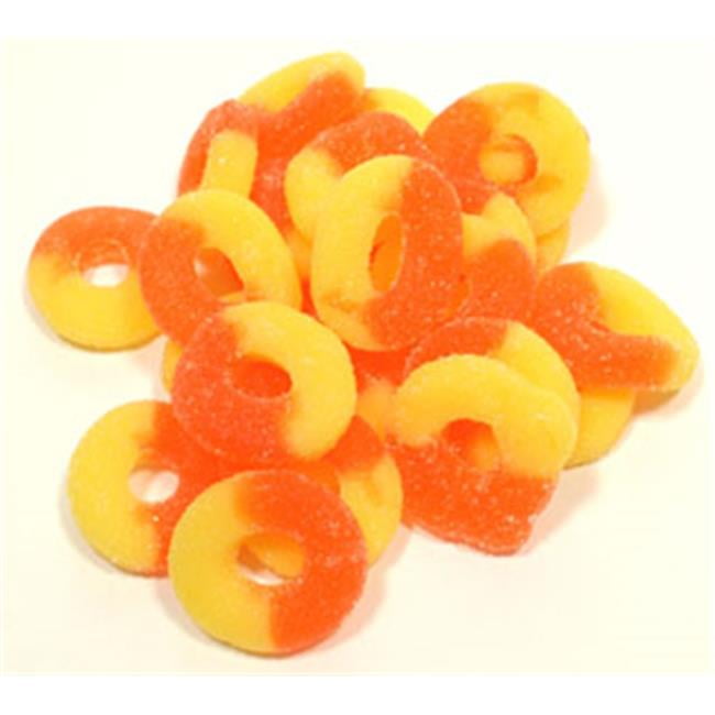 Peach Gummi Rings - 18 lb Case - Walmart.com