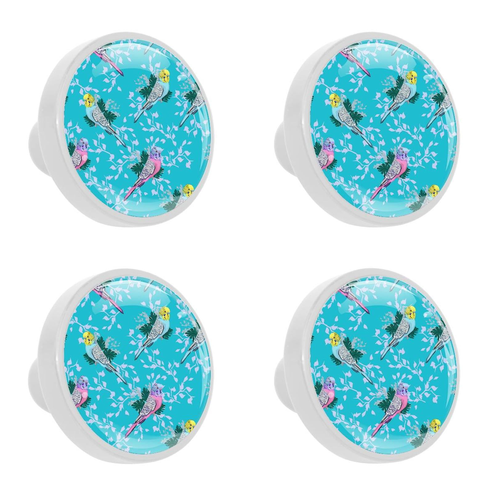 4 Pcs Parrot Knobs for Kitchen Cabinet Cupboard Dresser Bookcase Drawer ...
