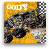 Personalized Monster Jam Max D Canvas Wall Art, 12" x 12" - Walmart.com