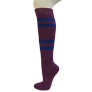 CTM® Striped Top Ribbed Tube Socks (4 Pair Pack) - Walmart.com