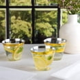 PLASTICPRO 9 Oz Gold Rimmed Disposable Cups Plastic Tumblers Party Cups ...