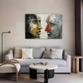 Abstract Decorative Painting Of Human Face Framed Gallery Poster ...