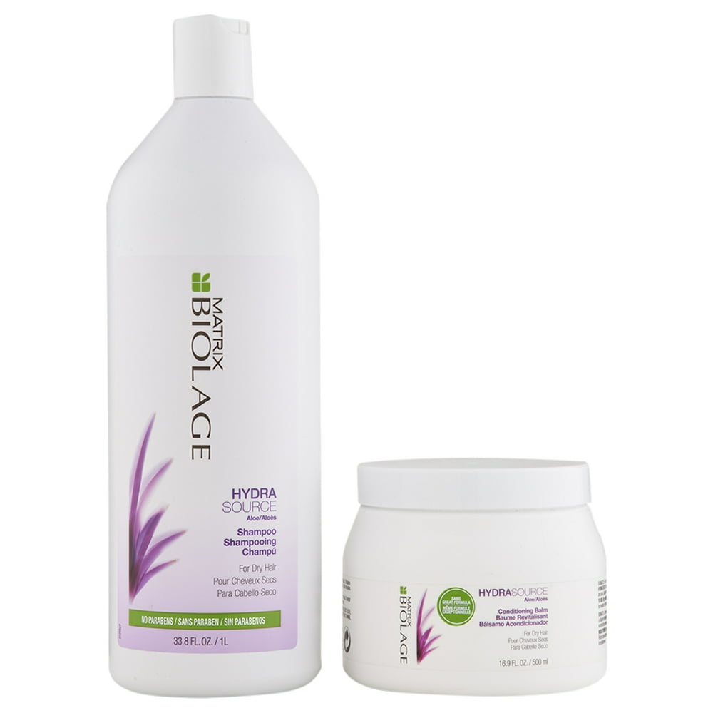 Matrix - Matrix Biolage HydraSource Shampoo 1L & Conditioning Balm 500 ...