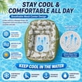 3-in-1 Inflatable Pool Lounge Chair, Adult Large Inflatable Water Sofa ...
