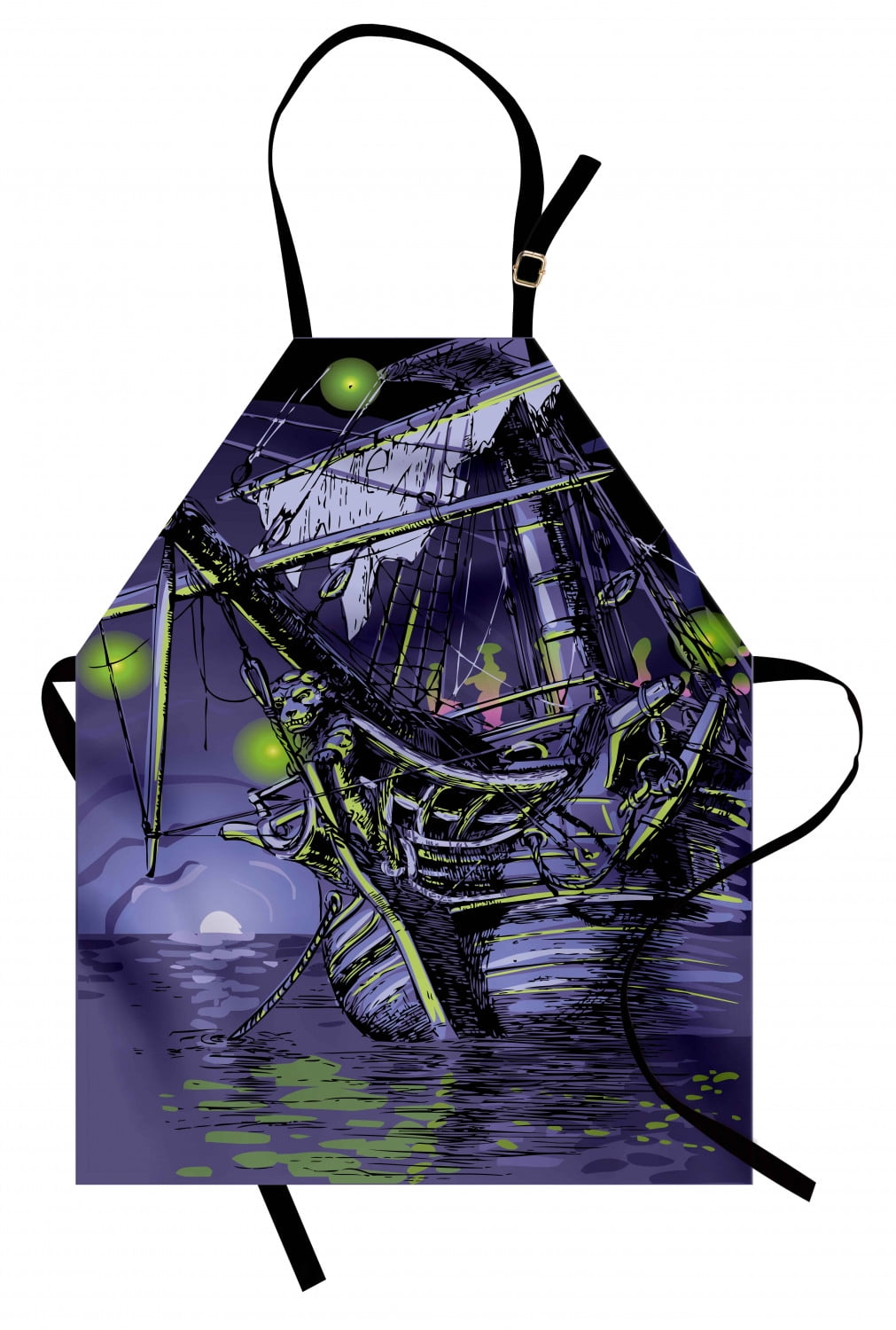 Pirate Ship Apron Ghost Ship on Fantasy Caribbean Ocean Adventure ...