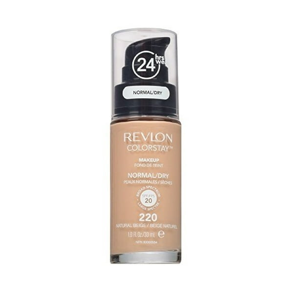 Revlon Colorstay 24 Hrs Makeup Normal/Dry SPF 20 1oz 220 Natural Beige ...