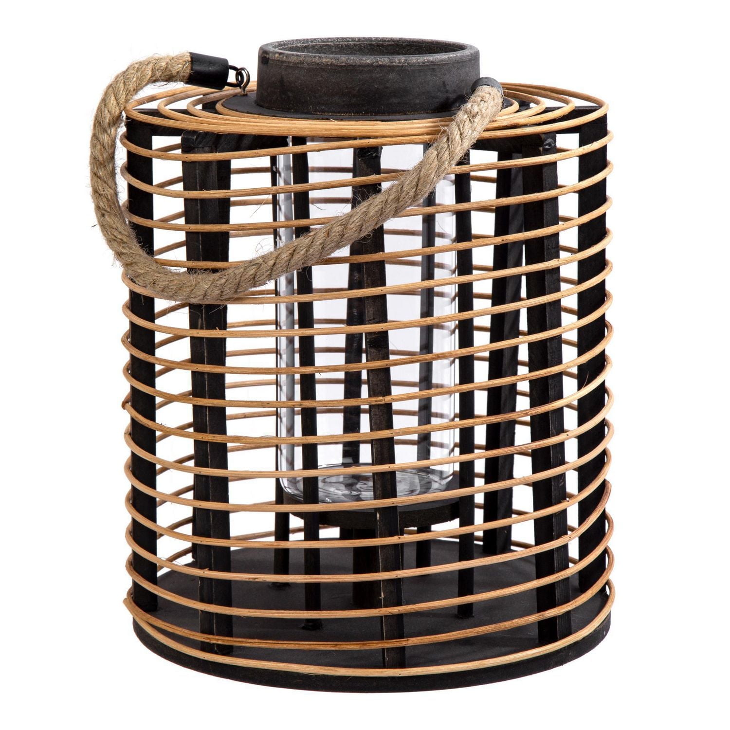 Click here for Truu Design  Cylindrical Rattan And Wooden Lantern... prices