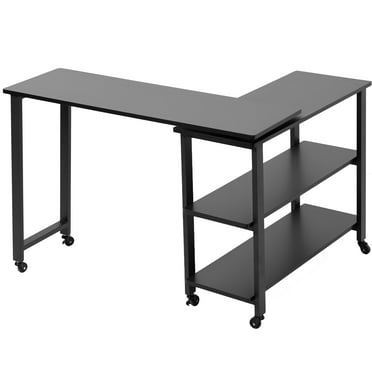 VIVO Black 20 inch Adjustable Height Swivel Laptop Desk, Ergonomic ...