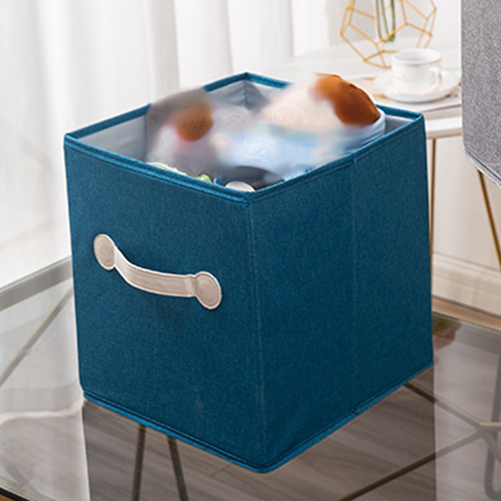 RnemiTe-amo Collapsible Storage Cubes,Fabric Cloth Storage Bins ...