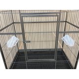 76" X-Large Double Stacker Wrought Iron Cage Bird Flight Parrot ...