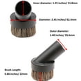 MaximalPower Universal Vacuum Dust Brush, Soft Bristle Round Dusting ...