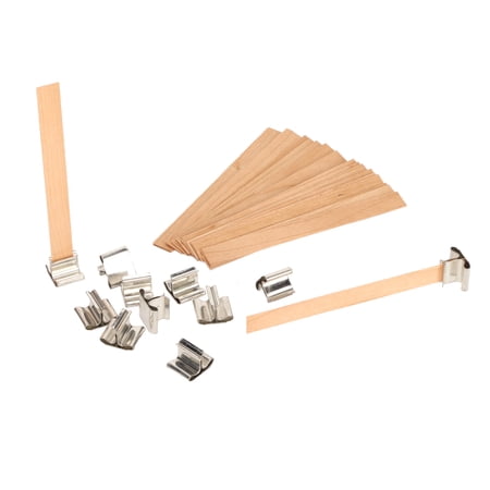Smokeless Wooden Candle Wicks, Safe Eco Friendly Wood Log Wood Candle ...
