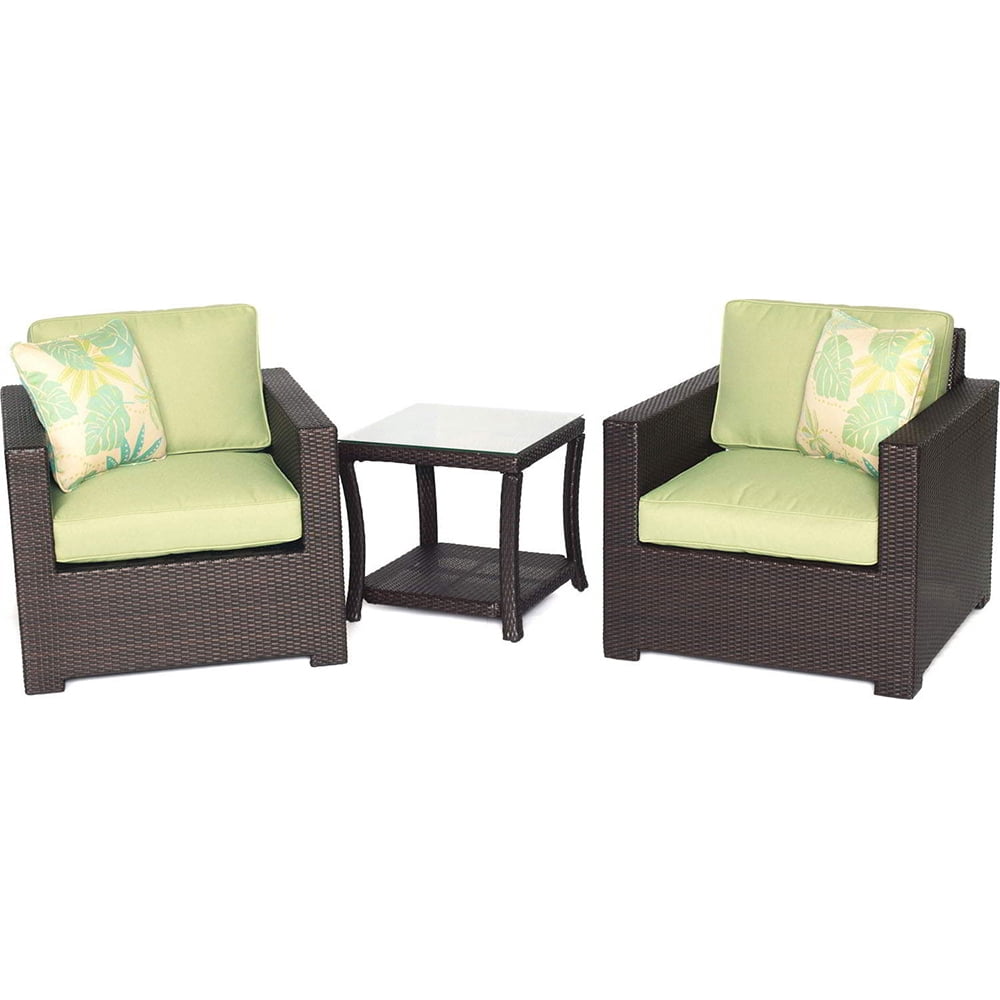 Hanover Outdoor Metropolitan 3-Piece Chat Set - Walmart.com