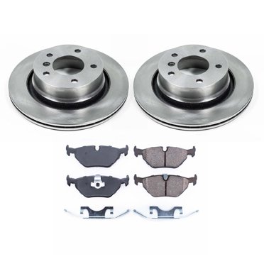 Ultimate Brakes Rear Ceramic Brake Pad and Rotor Kit with Hardware ...