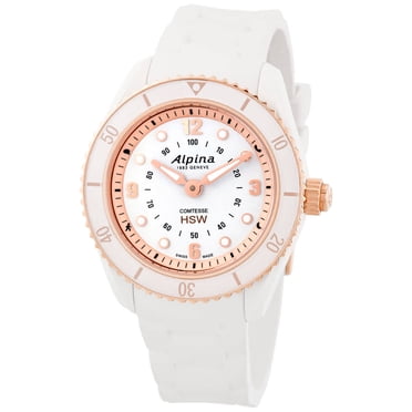Alpina Black Dial Ladies Stainless Steel Horological Smart Watch AL ...