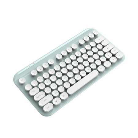 keepw Wireless Keyboard Office Typewriter Mechanical Round Keycap ...