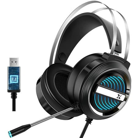Gaming Headset, X9 StereoGaming Earphone, Over-Ear Game Headphone USB ...