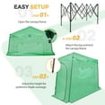 EAGLE PEAK 9x4 Portable Lean to Walk-in Greenhouse Instant Pop-up ...
