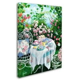Trademark Fine Art 'Rose Garden Tea' Canvas Art by Susan Rios - Walmart.com