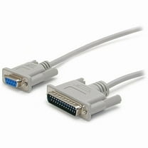 StarTech 10ft Cross Wired DB9 to DB25 Serial Null Modem Cable - Walmart.com